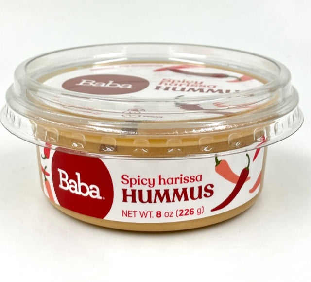 Baba Small Batch Spicy Pepper with Harissa Hummus (8 oz)