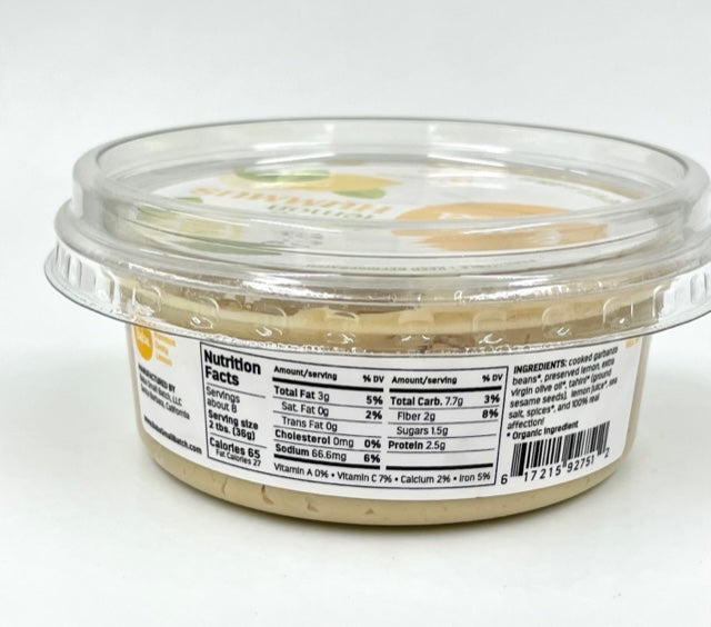 Baba Small Batch Zesty Lemon Hummus (8 oz)